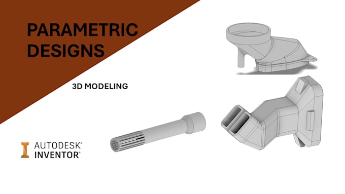 Make parametrics 3d designs in autodesk inventor by Luisfsan | Fiverr