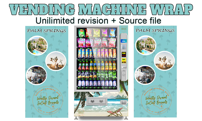Design a unique vending machine wrap or atm wrap by Shahzeb_sti | Fiverr