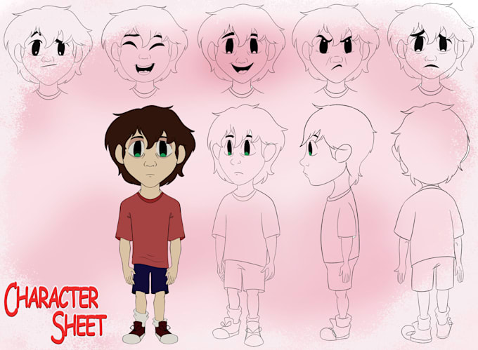 Draw character sheet for you by Elnazlatifi | Fiverr
