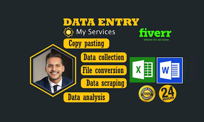 Fastest data entry, manual data entry typing work by Hxndataentry | Fiverr