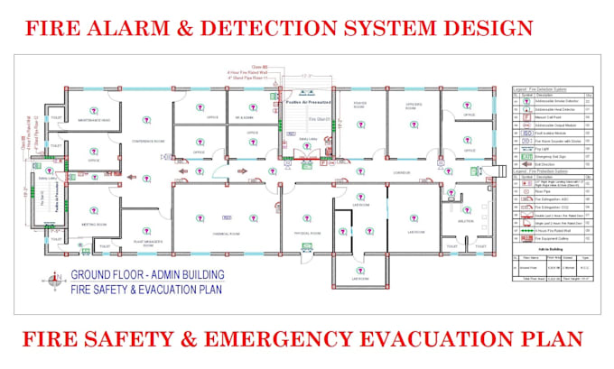 Do fire safety plan and sprinkler hydrant detection design by ...