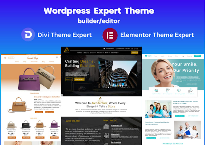 Edit and create wordpress theme, divi theme expert, elementor theme by Thamer_kthiri | Fiverr