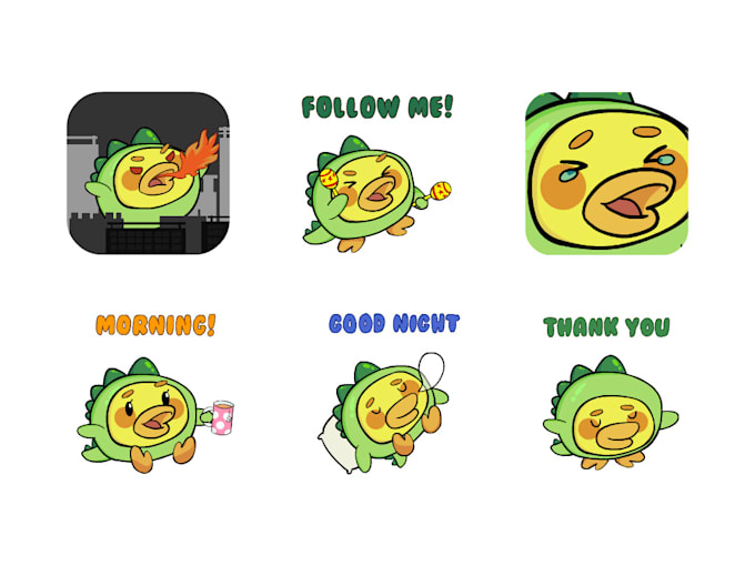 Create animated gif stickers for digital platform by Sholahurr | Fiverr