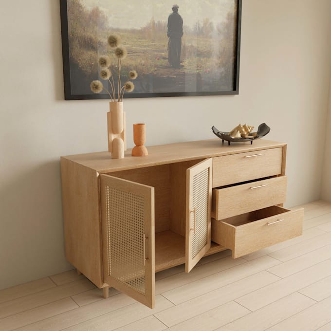 Model and render furniture in blender by Kenneth9aul | Fiverr