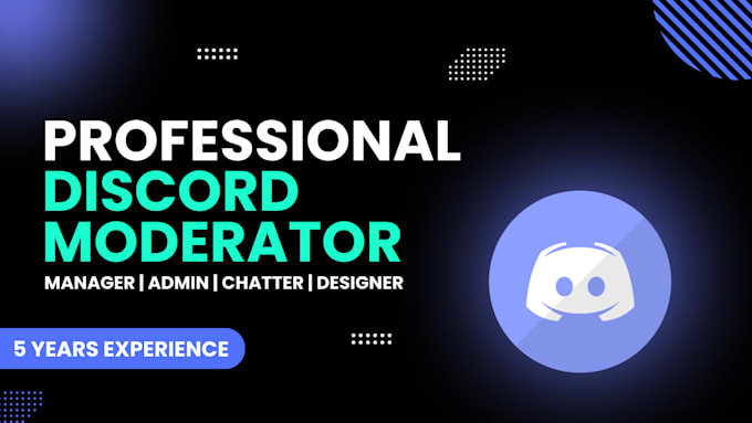 Be your nft , crypto, stock etc discord moderator,mod,manager and admin ...