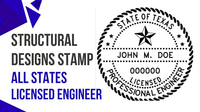 Be licensed civil engineer structural engineer for stamped drawings by ...