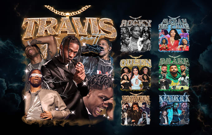 Design a custom vintage 90s bootleg rap t shirt for your shirt by ...