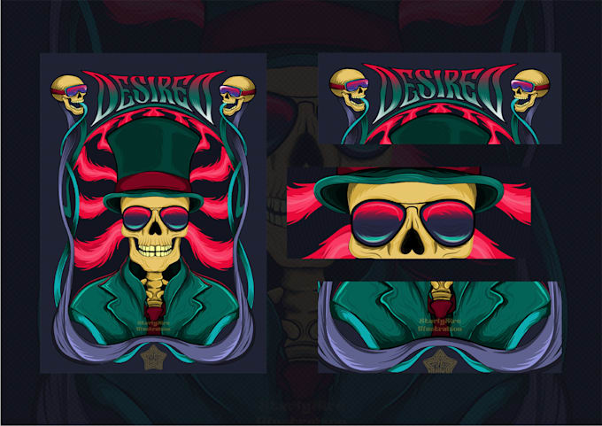 Draw illustration for poster, merch, concert poster by Starlysire | Fiverr