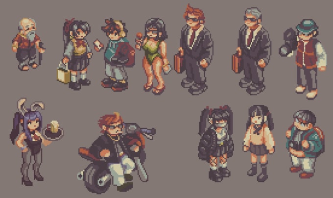 Create isometric pixel art character by Christiansim | Fiverr Create isometric pixel art character by Christiansim | Fiverr