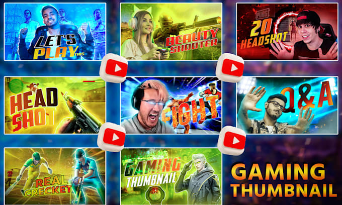 Create custom design youtube thumbnail in just 3 hours by Badshahs345 ...