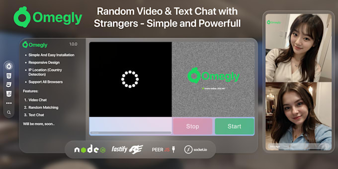 Develop your fullstack omegle clone for random video chat by Isolodev | Fiverr