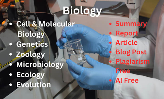 Assist in cell and molecular biology, genetics, evolution, ecology by Biokhan | Fiverr
