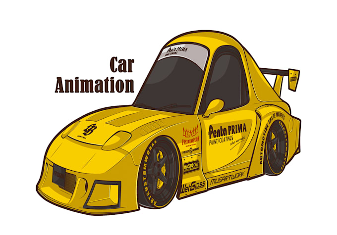 Make your car into cartoon animation in my style by Nialliv124 | Fiverr