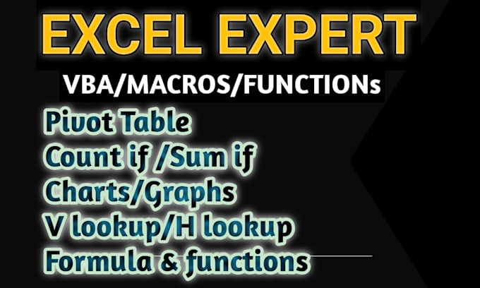 Be microsoft excel as vba,formula,macros and google sheet by Mrphysics148 | Fiverr
