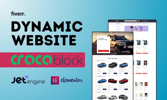 Build dynamic wordpress website by crocoblock, jet engine and elementor pro by Devshanto | Fiverr