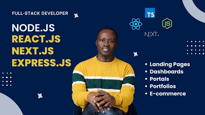 Build a modern website using next js and react js as a react js ...