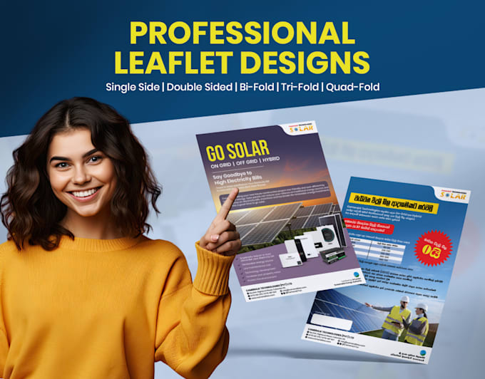 Design business trifold, bifold brochure by Kalpac | Fiverr