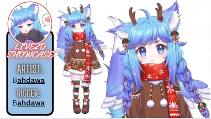 Draw and rig chibi 2d vtuber model, live2d rigging, anime forvtube ...