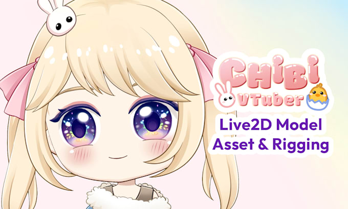 Draw chibi vtuber, live2d model for streamer ready to rig by Vaneun ...