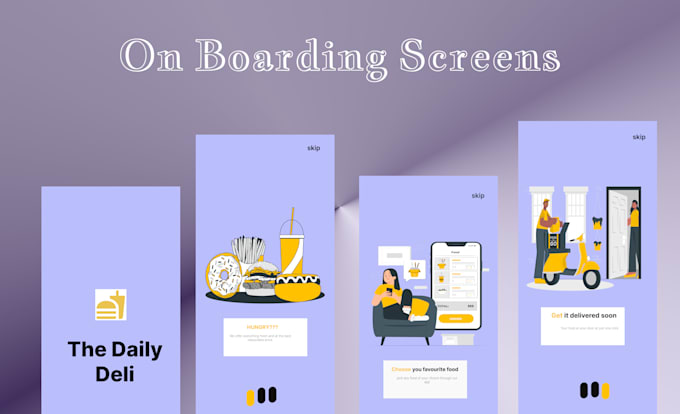 Design mobile onboarding and splash screens by Mahnoor_ui | Fiverr