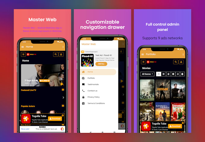 Convert your blog shopify store website into android app with admin panel by Mflixstudio | Fiverr