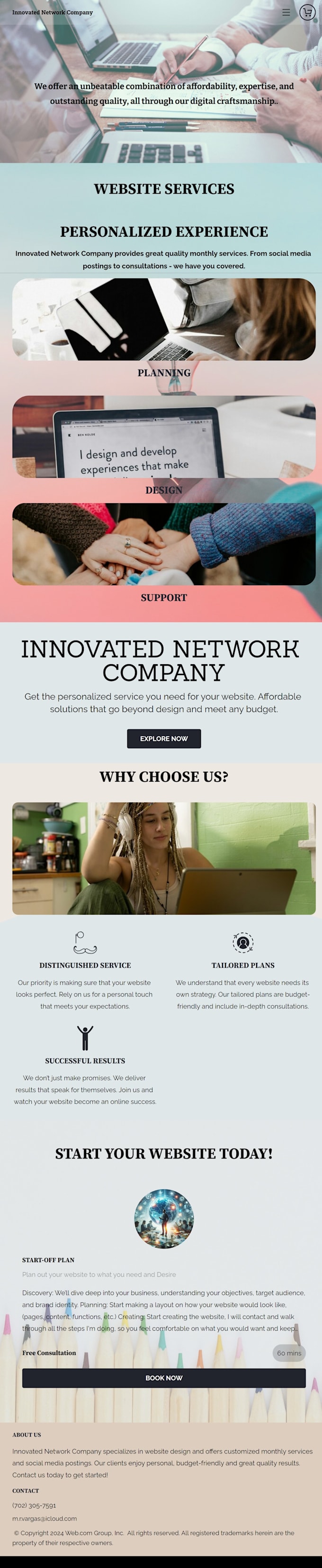 Create a professional website for your business by Innonetwork | Fiverr