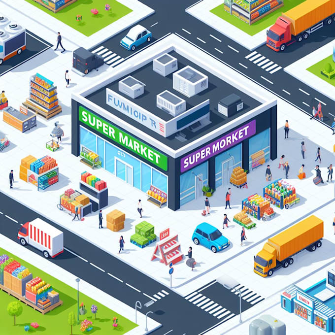 Create custom 3d isometric animation video, 3d explainer video, 3d animation by Decoarthe | Fiverr