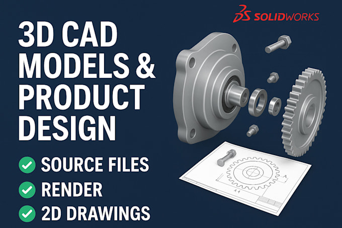 Do 3d modeling, product design, hd renderings in solidworks by Mohamedalaa72 | Fiverr