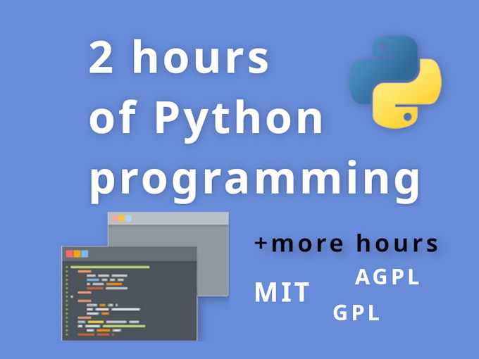 Do 2h of python programming under open source license by Librerama_itops | Fiverr