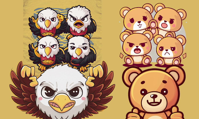 Custom and vibrant emote designs for your channel by Soyakit | Fiverr