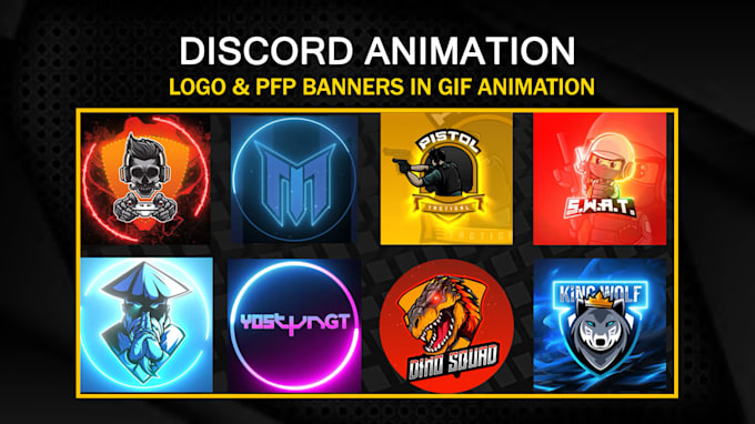 Design animated discord logo, animation banner, pfp, discord animation ...