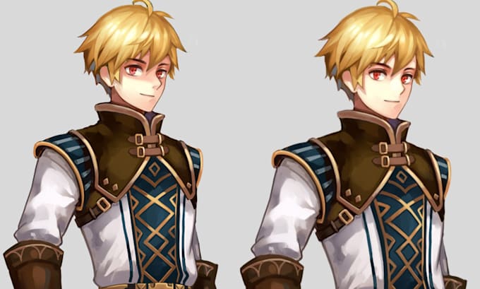 Create realistic 2d character concept art character design digital art ...