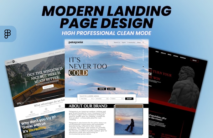 Design a dynamic landing page, homepage design or figma landing page by ...