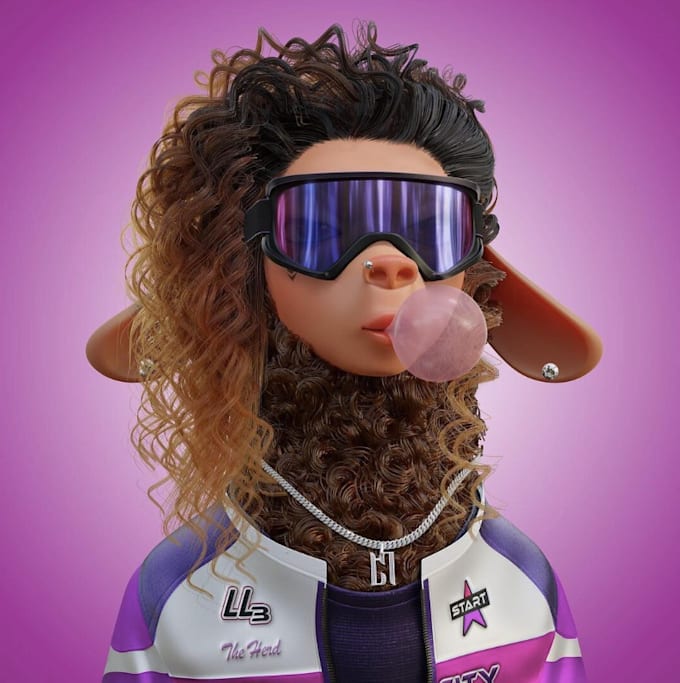 Create unique 3d nft art 3d nft collection 3d nft character by ...