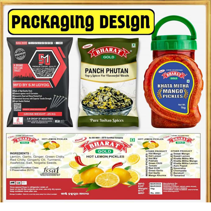 Design label, pouch or box packaging with all files in 1 day by ...