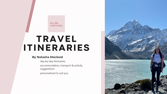 Plan and create your travel itinerary by Natashamacleodd | Fiverr