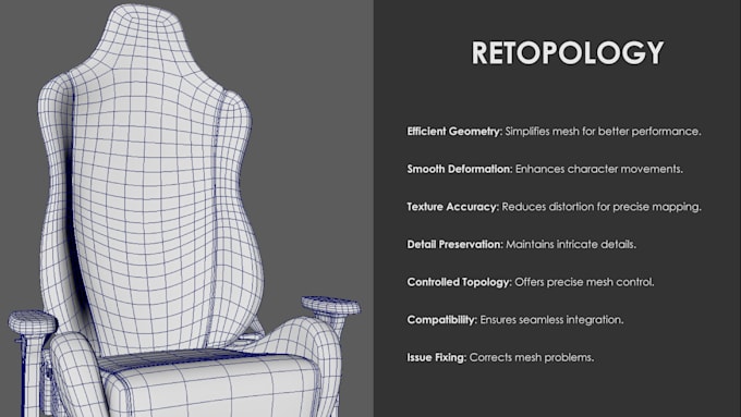 Retopology your 3d model and unwrap it with the best uv map by Claphy ...