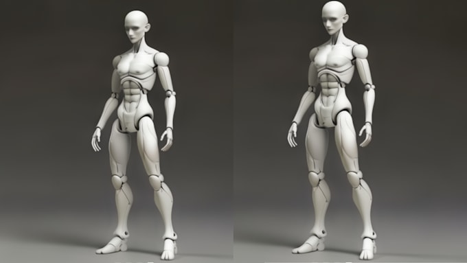 Sculpt 3d doll, 3d bjd model, toy design, ball joint doll, articulated model toy by Naabzhai ...