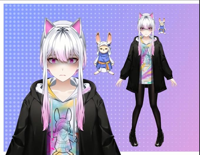 Draw and rig 2d vtuber model, 2d vtuber rigging, 2d vtuber design ...