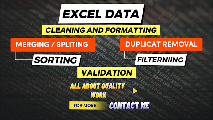 Do Ms Excel Data Cleaning And Formatting By Mdtusherahmed Fiverr