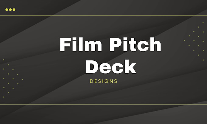 Design film pitch deck, tv shows, lookbook, screenplay tv show by Alex ...