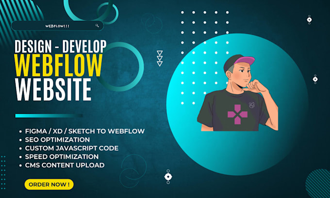 Design, redesign, update or fix webflow website, convert your figma to ...