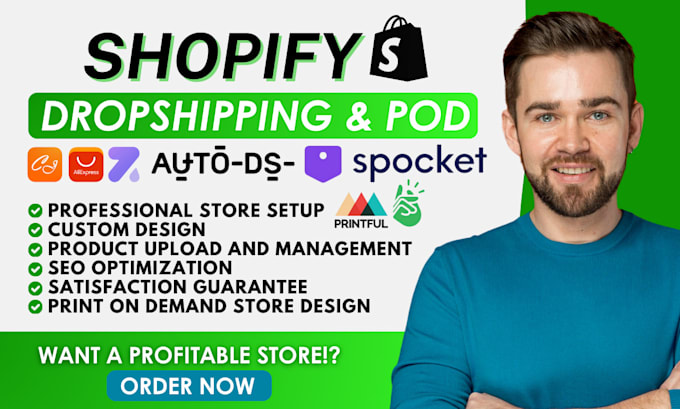 Build german shopify store, ecommerce dropshipping store, german site ...