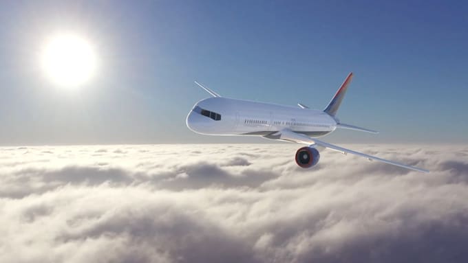Do photorealistic 3d aeroplan animation, 3d jet animation, airplane ...