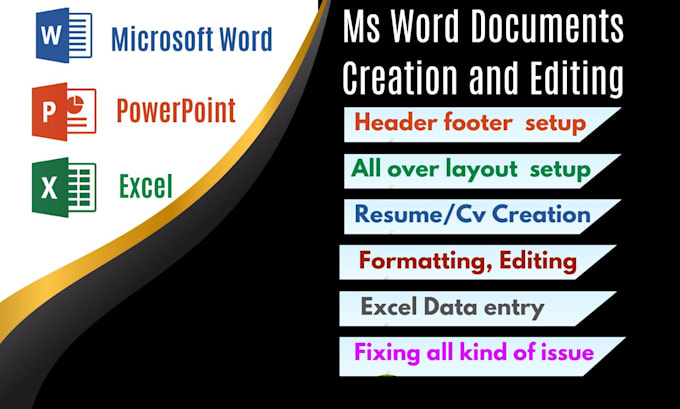 Type, design, format, edit ms word documents by Freelanncerr | Fiverr