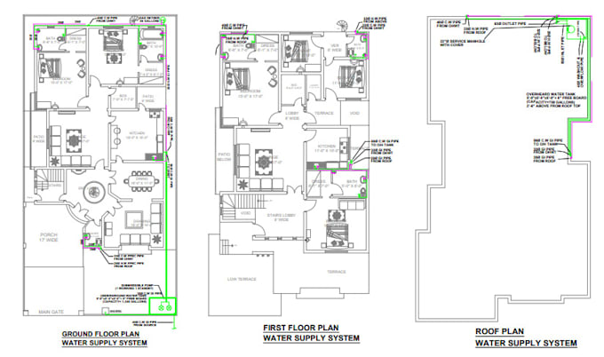 Do civil engineering technical drawings by Afnanumer_123 | Fiverr