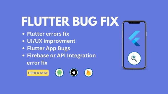 Fix flutter bug and errors in your app for android and ios, flutter fix ...