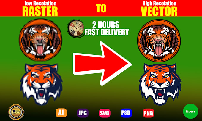 Do vector tracing, trace, recreate, vectorize your logo image, by Mianhamza826 | Fiverr