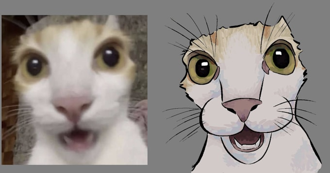 Draw mediocre goofy drawings by Melvincholy | Fiverr