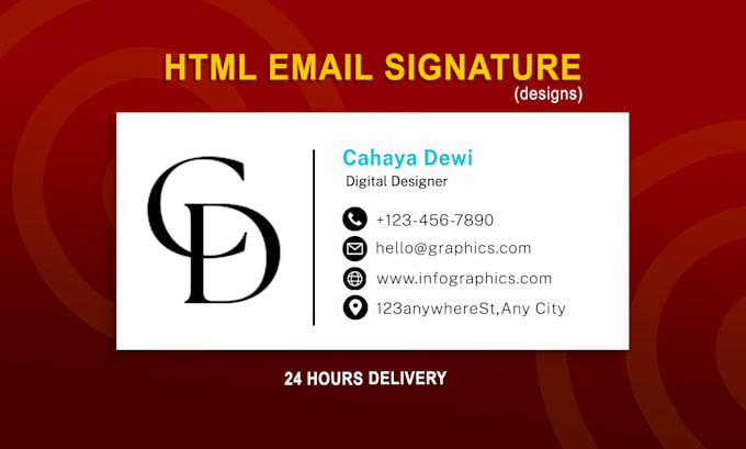 Design clickable email signatures for gmail, outlook, etc by Zub7_air ...